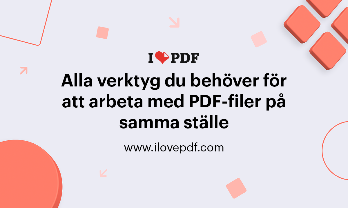 iLovePDF | Onlineverktyg för PDF för PDF-älskare
